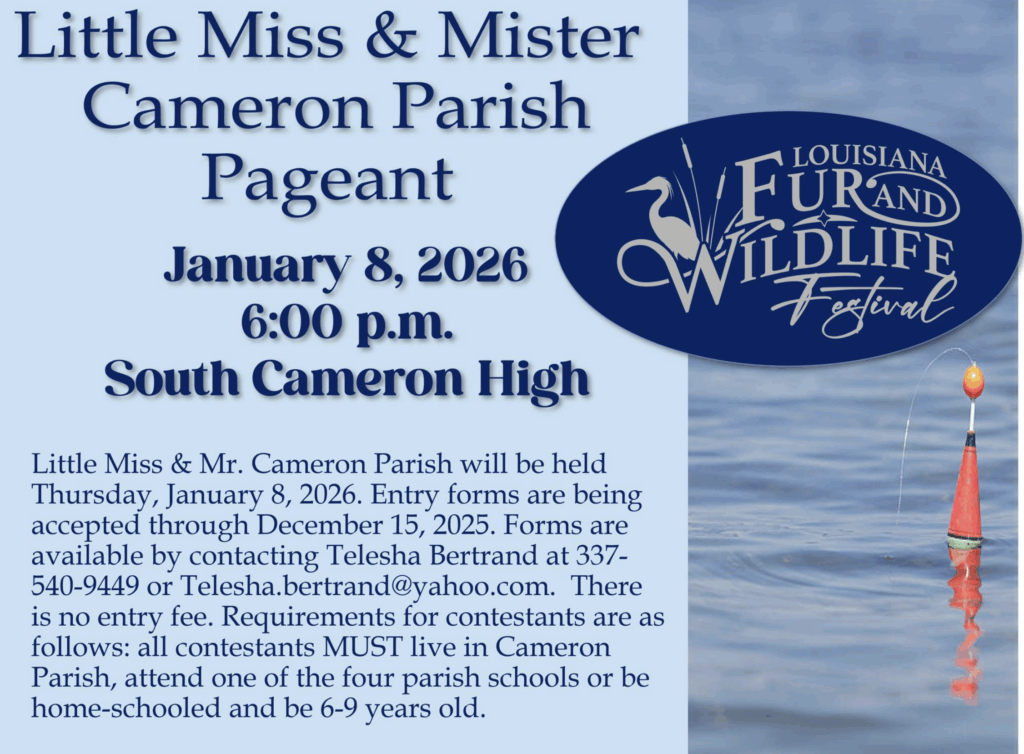 Little Miss & Mister Cameron Parish Pageant - Cameron Parish Tourism